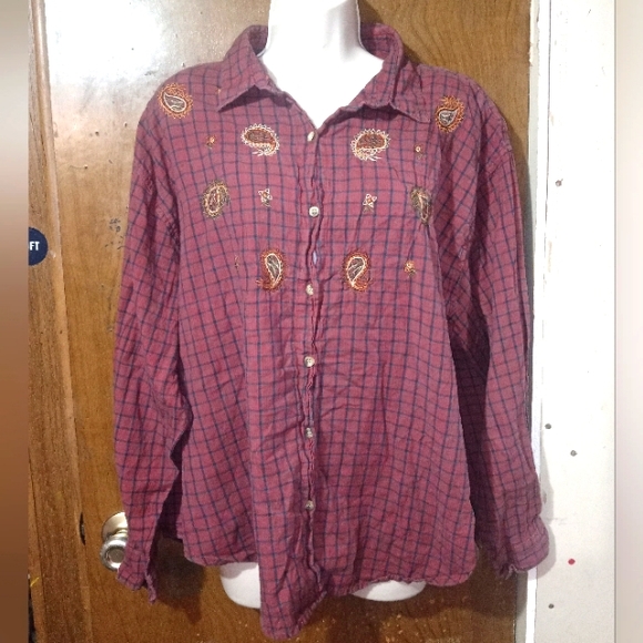 Maggie & Max | Tops | 3x Plaided Design Buttoned Shirt | Poshmark